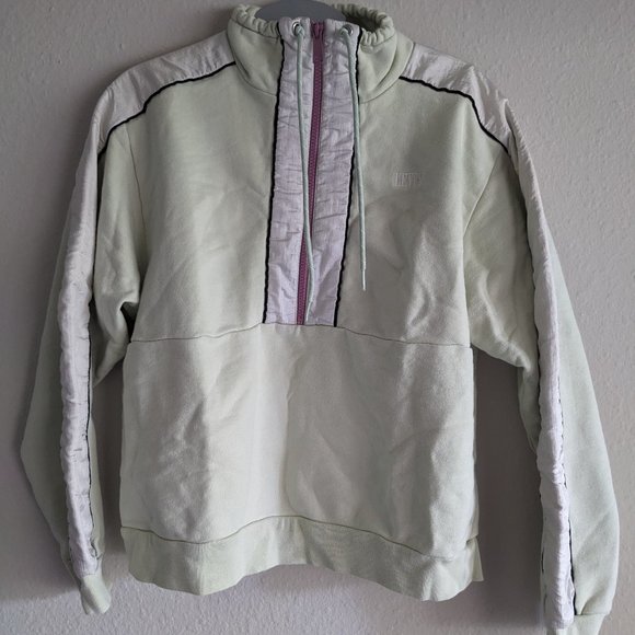 Levi's | Tops | Levis Light Green White Retro Quarter Zip Pullover ...